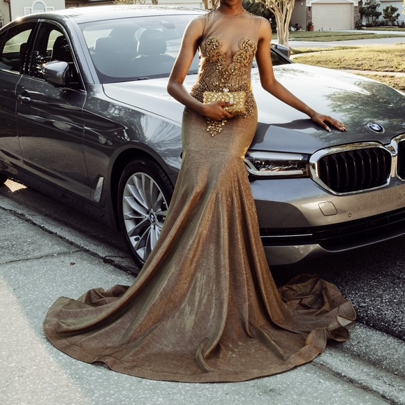Dresses | Gold Prom Dress | Poshmark